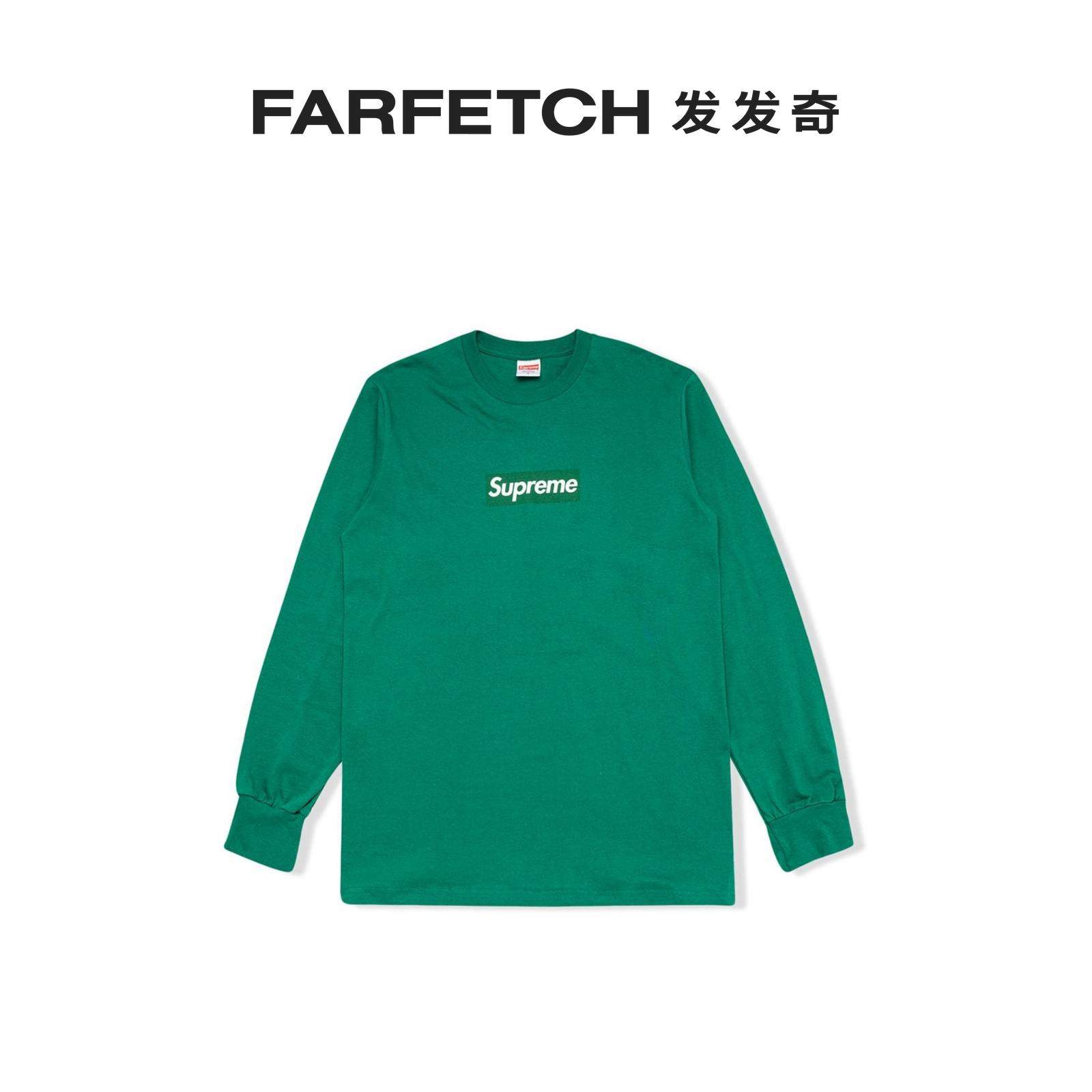 Supreme男士Box Logo长袖T恤FARFETCH发发奇_虎窝淘