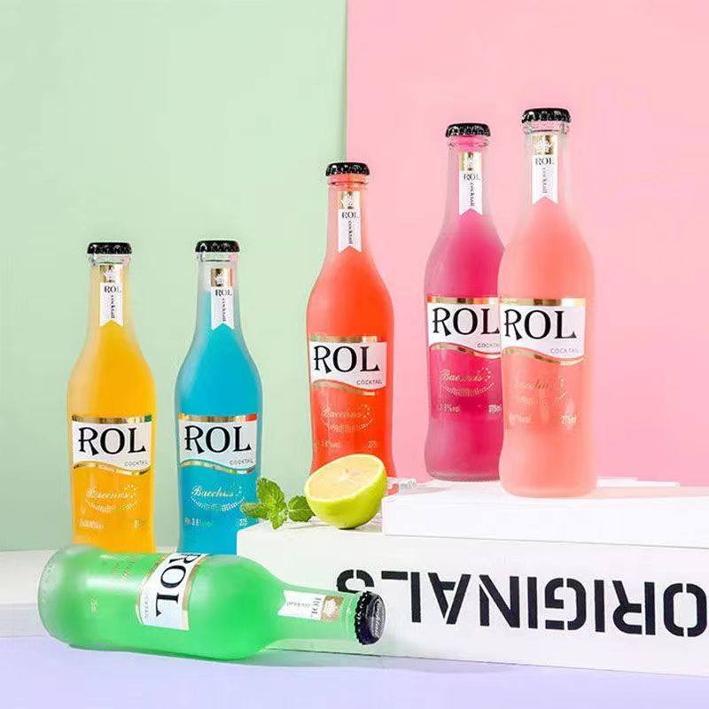 新日期 ROL鸡尾酒微醺低度起泡酒调味果酒女士酒275*24瓶整箱装_虎窝淘