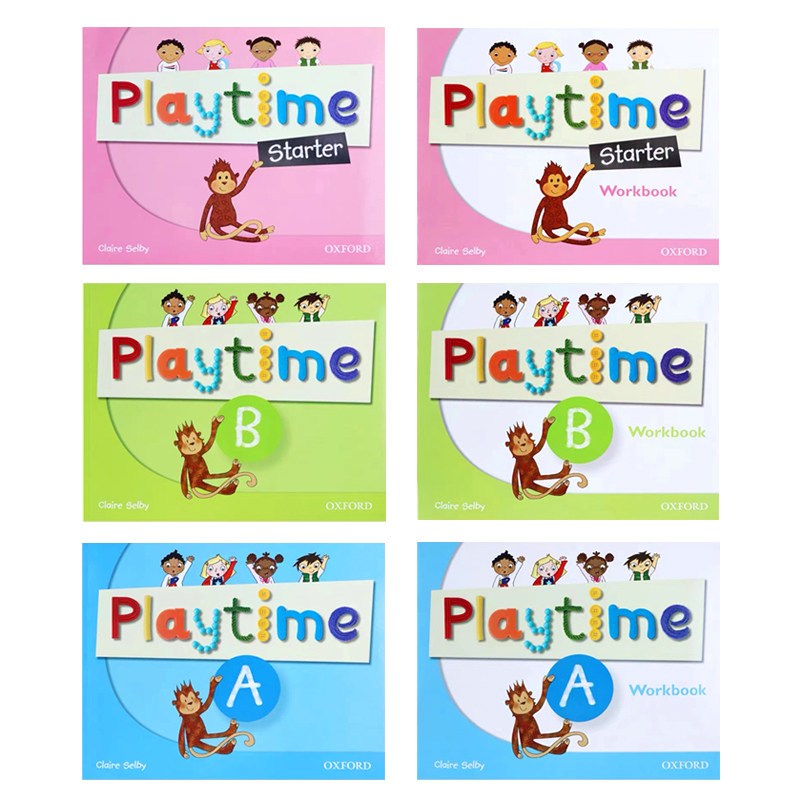 原版进口牛津幼儿英语教材Play time starter A B级牛津少儿英语教材playtime教材3-6岁幼儿园英语教材_虎窝淘