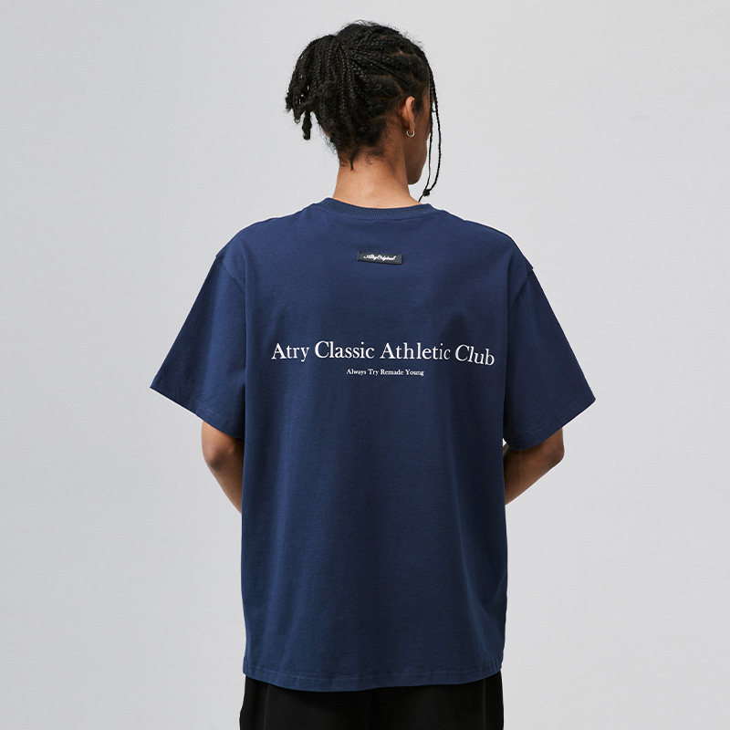 ATRY字母标语短袖国潮牌宽松复古情侣半袖美式高街圆领上衣t恤男_虎窝淘