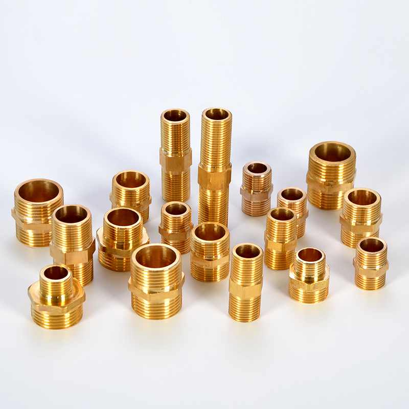 4分铜六角对丝DN15/DN20进水管加长直接4分变6分双外丝变径接头_虎窝淘