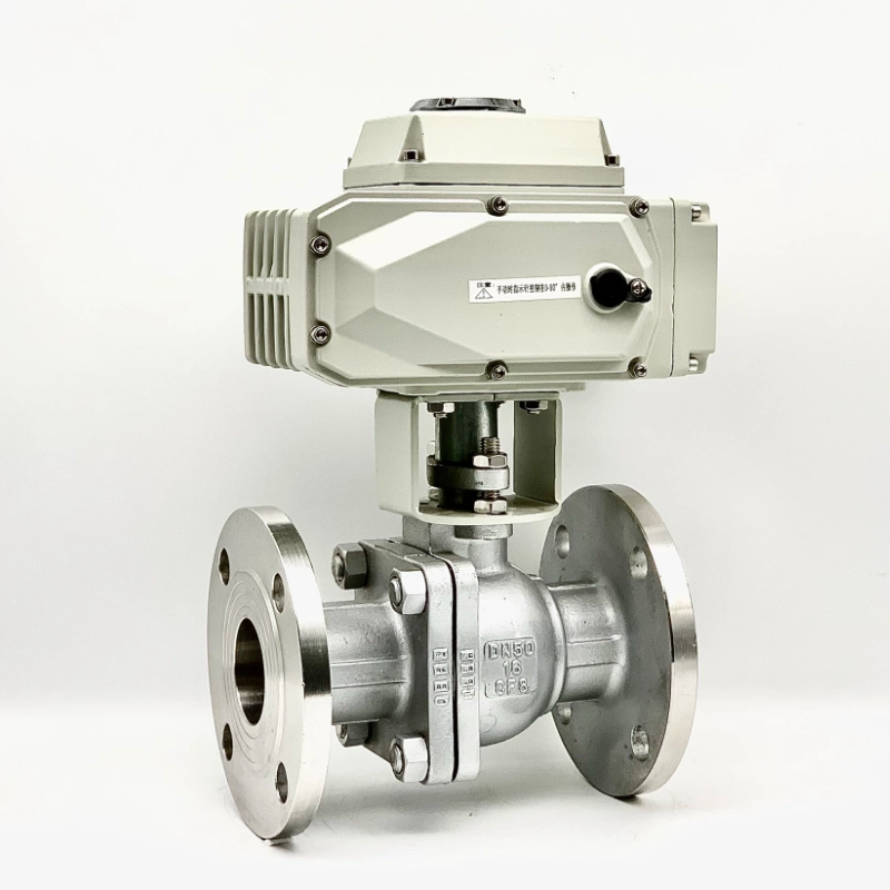电动球阀Q941F-16P/C不锈钢铸钢法兰球阀耐高温腐蚀蒸汽切断阀_虎窝淘