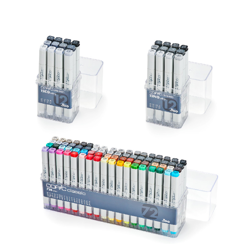 日本Copic马克笔 Classic系列单支手绘设计动漫专用学生硬头彩色知名画手同款一代214色_虎窝淘