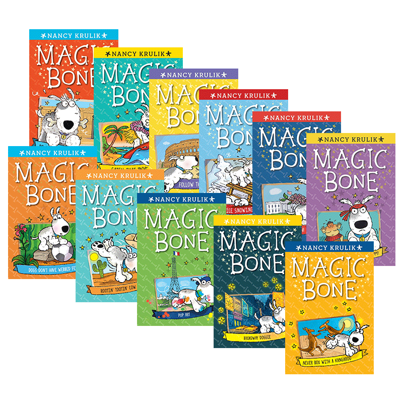 英文原版 Magic Bone神奇的骨头 11册儿童章节小说书儿童读物小学中学英语阅读提升英文版进口英语原版书籍_虎窝淘