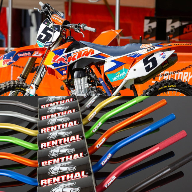 British Renthal off-road motorcycle modified handlebar R handle ...