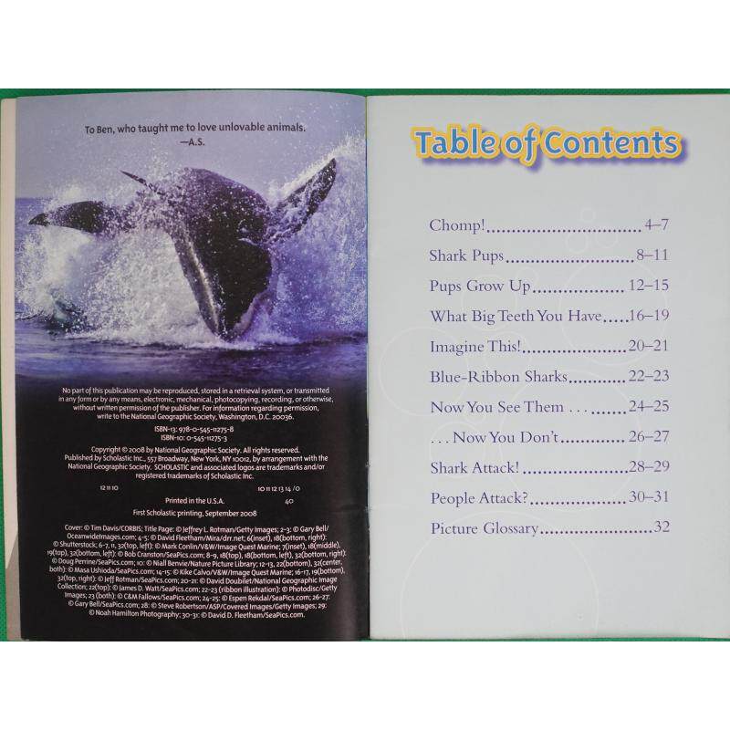 National Geographic Kids Sharks!(SCIENCE READERS LEVEL 2) by Anne ...