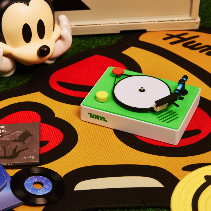 TINYL neo LOOP焕新复古3寸黑胶唱片机蓝牙音箱送男女友节日礼物_虎窝淘