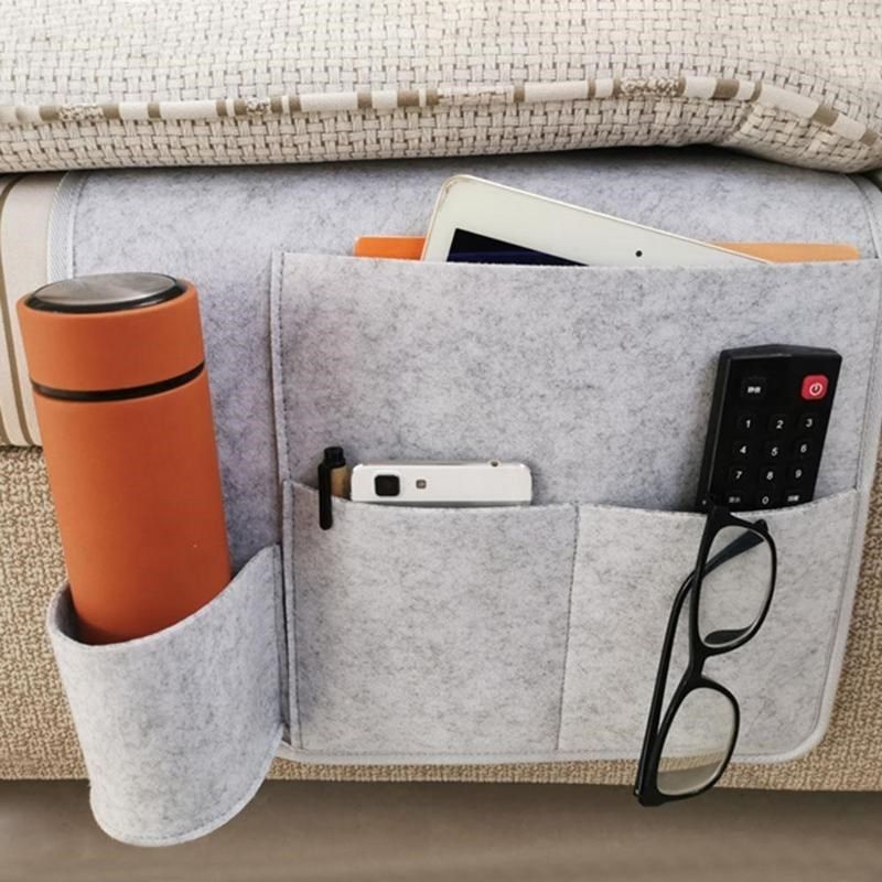 Felt Bed Sofa Pocket Bedside Storage Organizer Phone Hangin_虎窝淘