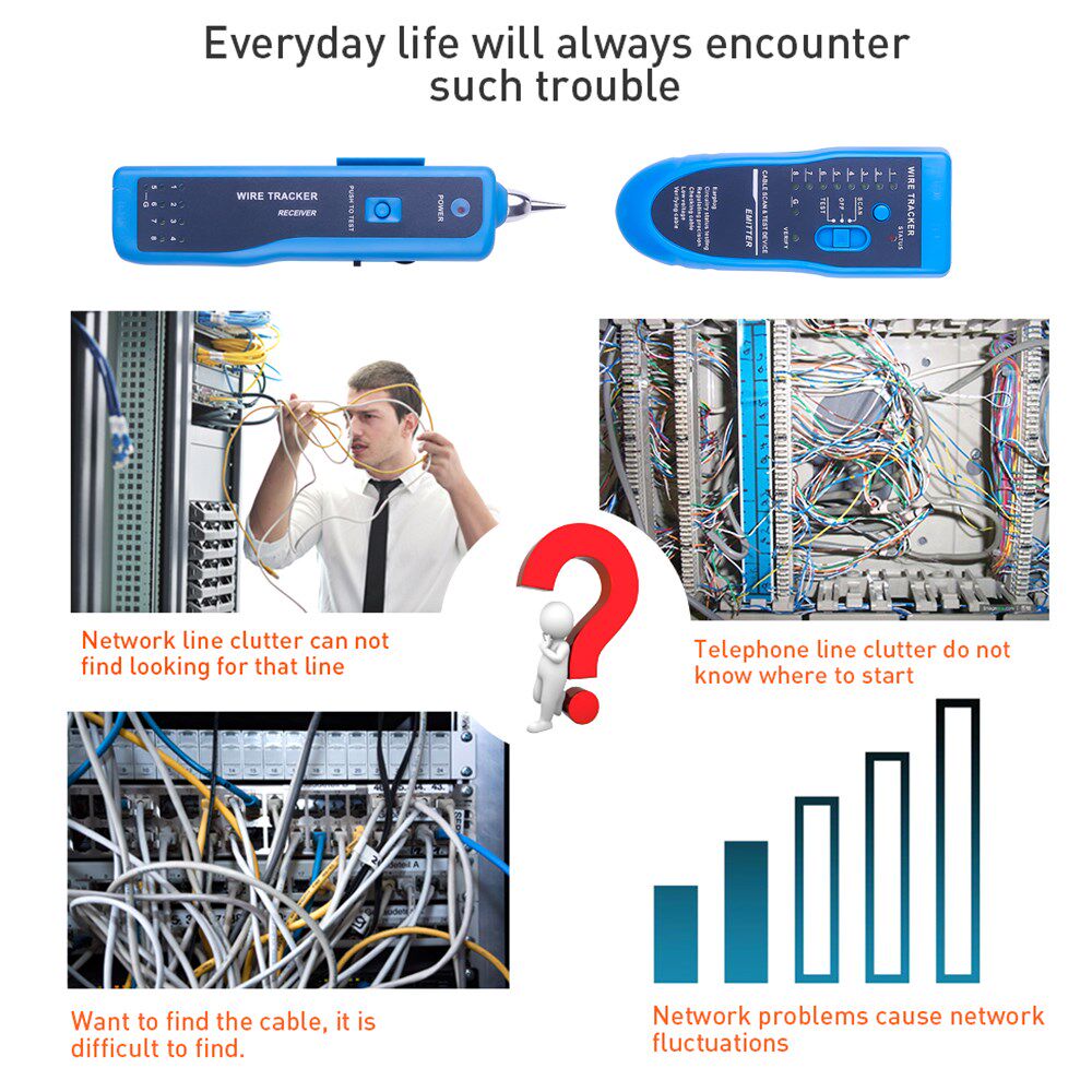 Lan Network Cable Tester Detector Tracer Toner Ethernet LAN_虎窝淘
