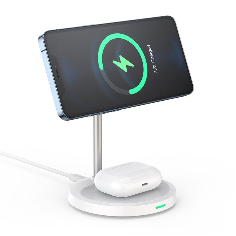 2in1 Magnetic Dual Charge Wireless charging station For Mag_虎窝淘