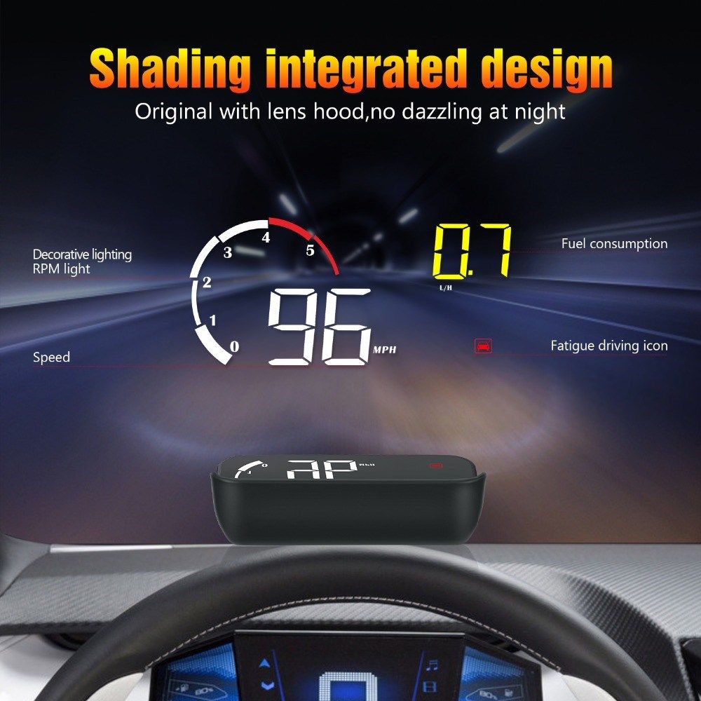 New OBD2 Hud Display Projector Car OBDii Reader Engine RPM F_虎窝淘