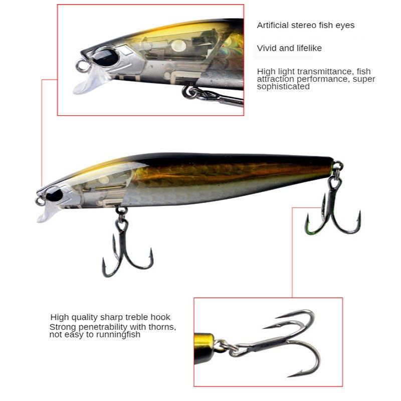 2020 New Floating Minnow Lures 14.5g 99mm Fishing Lure Set_虎窝淘