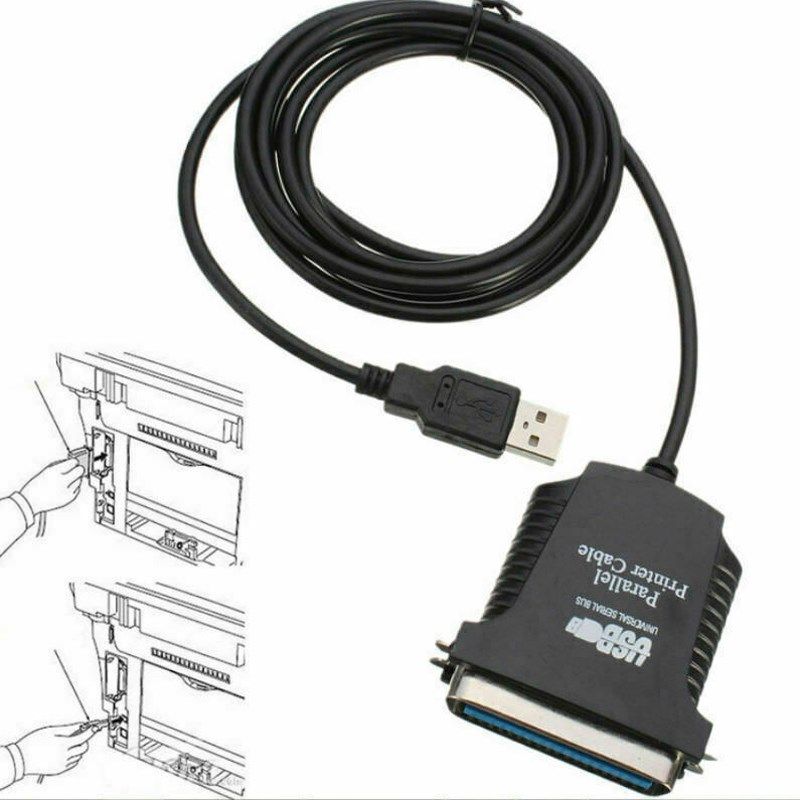 USB 2.0 to Parallel Adapter Cable 36-pin IEEE 1284 Printer C_虎窝淘