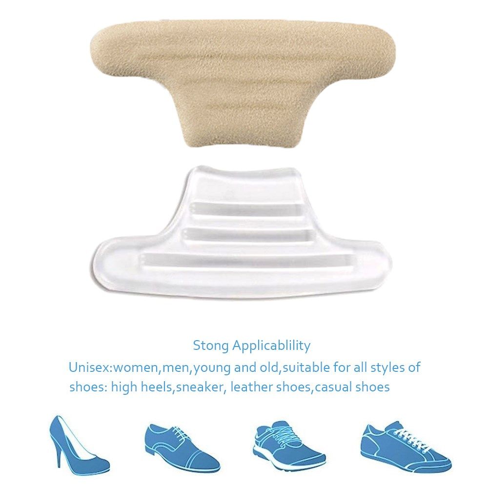 T-Type SiLiCone GeL HeeL Liner GripS for HiGH HeeLS BaCk CuS_虎窝淘