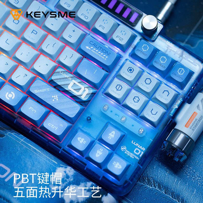 【键帽】KeysMe原厂KDA高度PBT热升华PC透明机械键盘键帽_虎窝淘