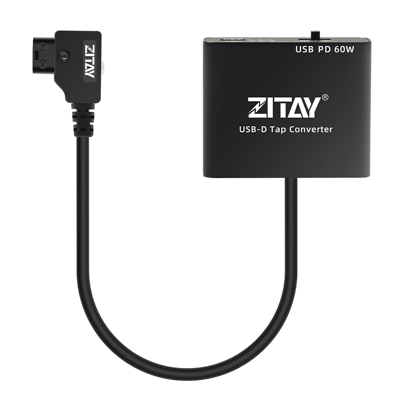 ZITAY希铁V口电池充电器D-TAP转Type-C转接头USB C PD 60W双向快充放电模块_虎窝淘
