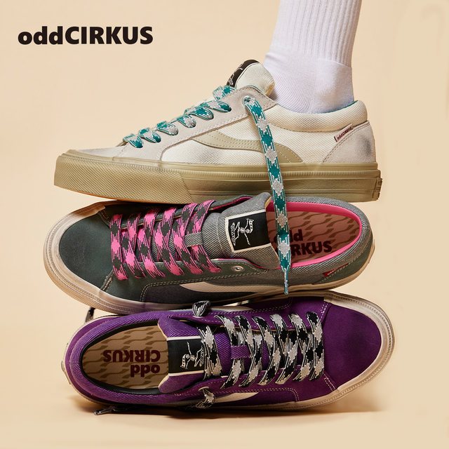 ODDCIRKUS ASTLEY Pro retro street dirty shoes low -top skateboard shoes cement whiteboard shoes ...