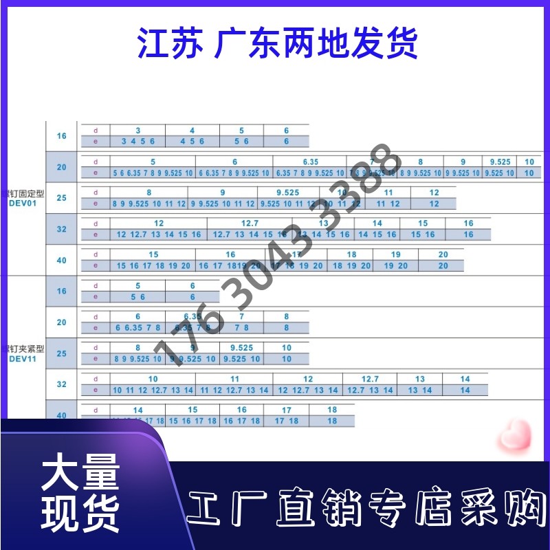 DEV01 DEV11-D16 D20-d6.35 d7 d8 d9-e6.35 e7 e8 e9 e9.525 e10_虎窝淘