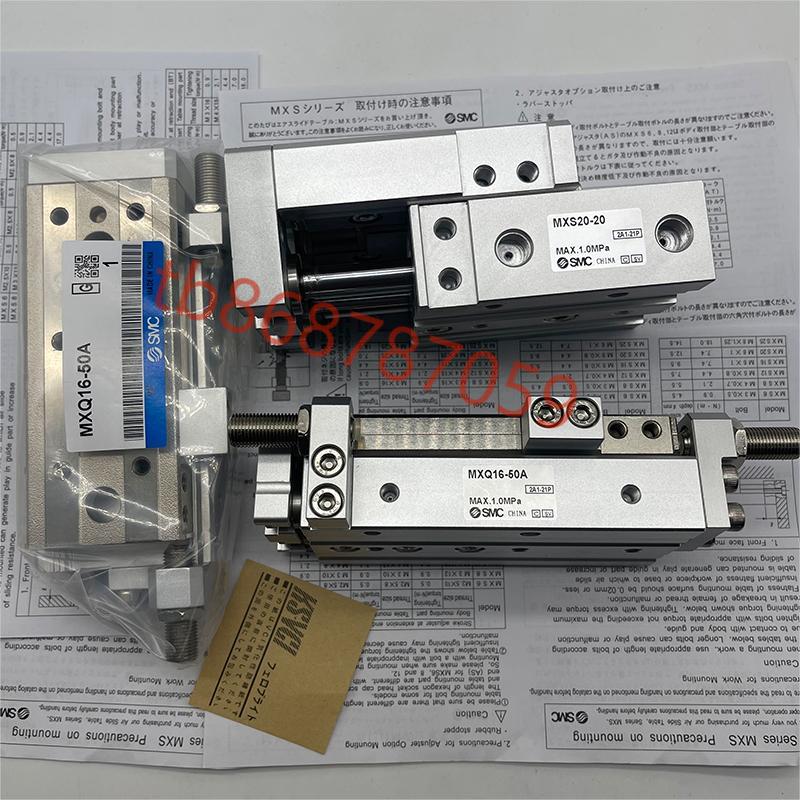 SMC滑台气缸MXQ/MXS6/8/12/16/25L-10/20/30/40/50/75/100Z/AS/BS_虎窝淘