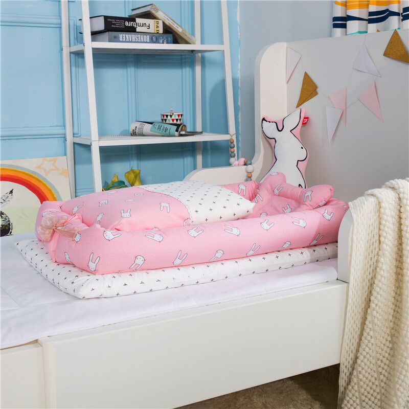 2019 Cotton Baby Nest Bed Cradle Cot Travel Crib Bed For Ne_虎窝淘