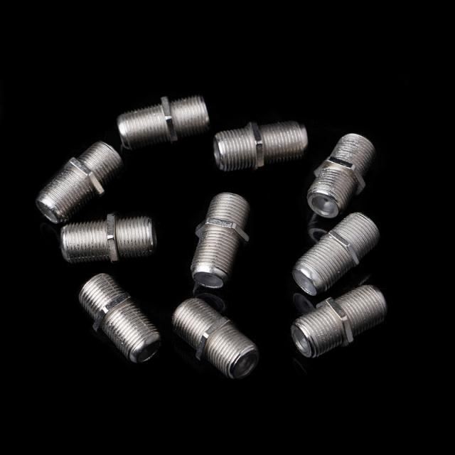 10Pcs Zinc Alloy Joiner Barrels Connector F Plug Coupler Ada_虎窝淘
