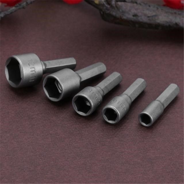 9pcs/set 5mm-13mm Hex Socket Sleeve Nozzles Nut Driver Set_虎窝淘