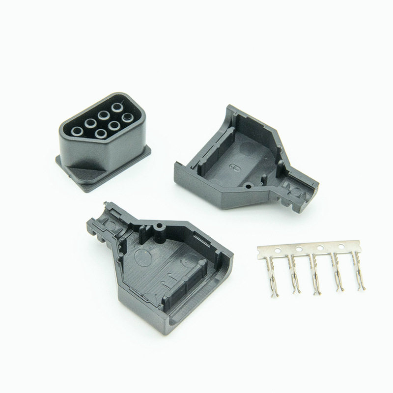 100 PCS a lot Male plug connector jack 7P5C plug 7 Pin contr_虎窝淘