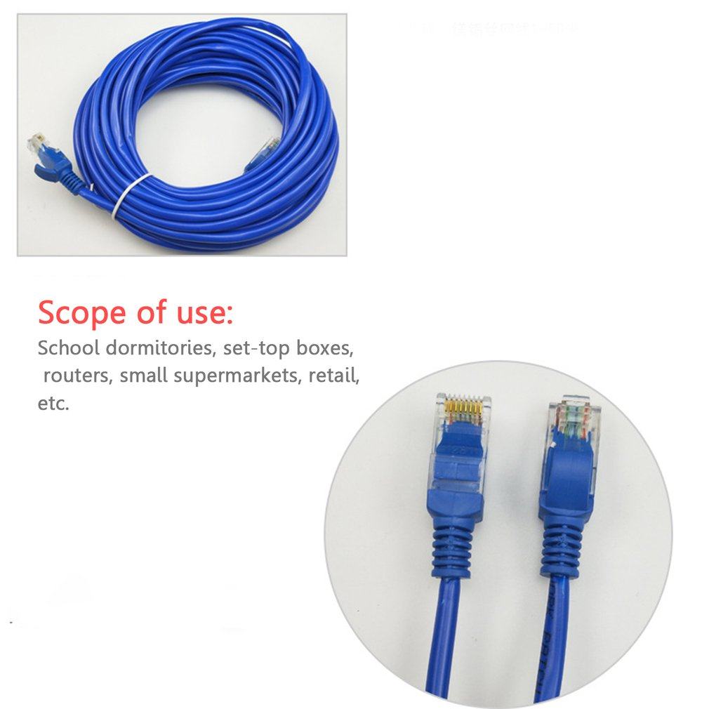 5/10/15/20/25/30/50 CAT5 100M RJ45 Ethernet Cables Connector_虎窝淘