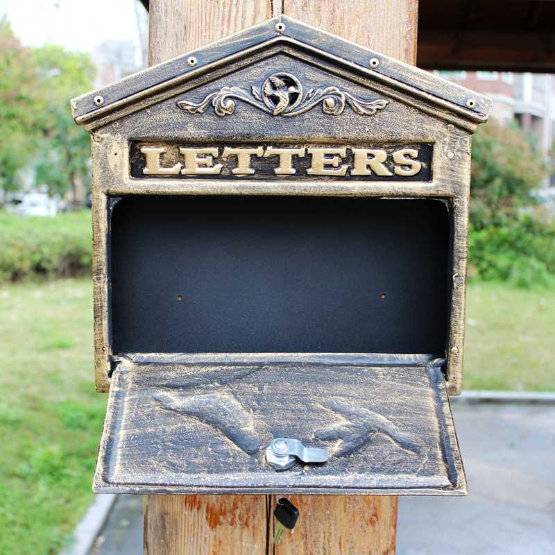 House Shaped Birds Outdoor Iron Wall Letters Box In Dark_虎窝淘