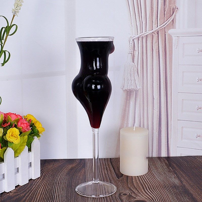 Creative Wine Glass Cup Human Body Shape Bottles Whiskey Bee_虎窝淘