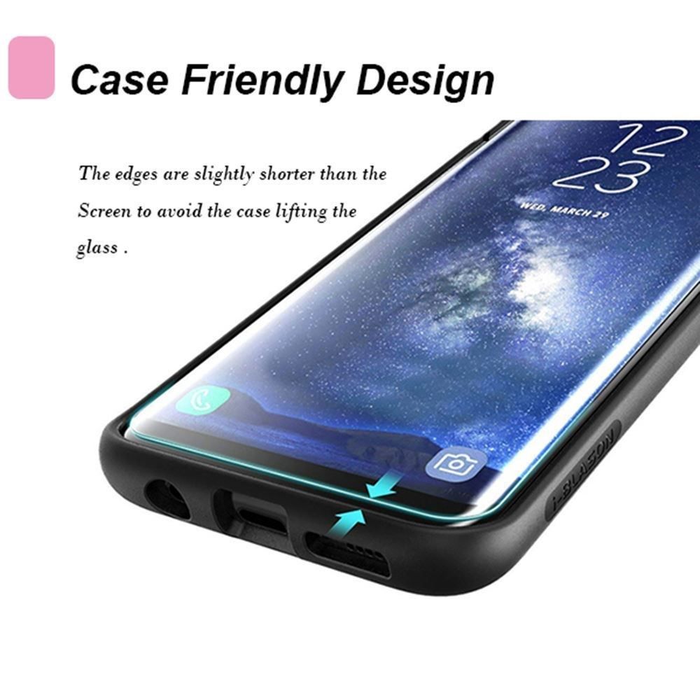 JGKK Case Fit 3D Curved Glass Samsung Galaxy S8 S9 Plus Tem_虎窝淘