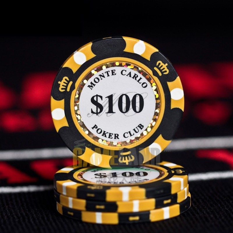 10pcs Ceramic Poker Chips Set Clay Casino Coins 40mm Coin_虎窝淘