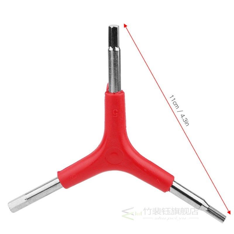 Portable Mountain Bike Bicycle Three Way Inner Hex Wrench Re_虎窝淘