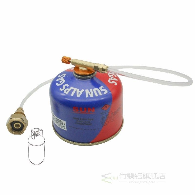 Outdoor Camping picnic stove head flat gas tank long gas ta_虎窝淘
