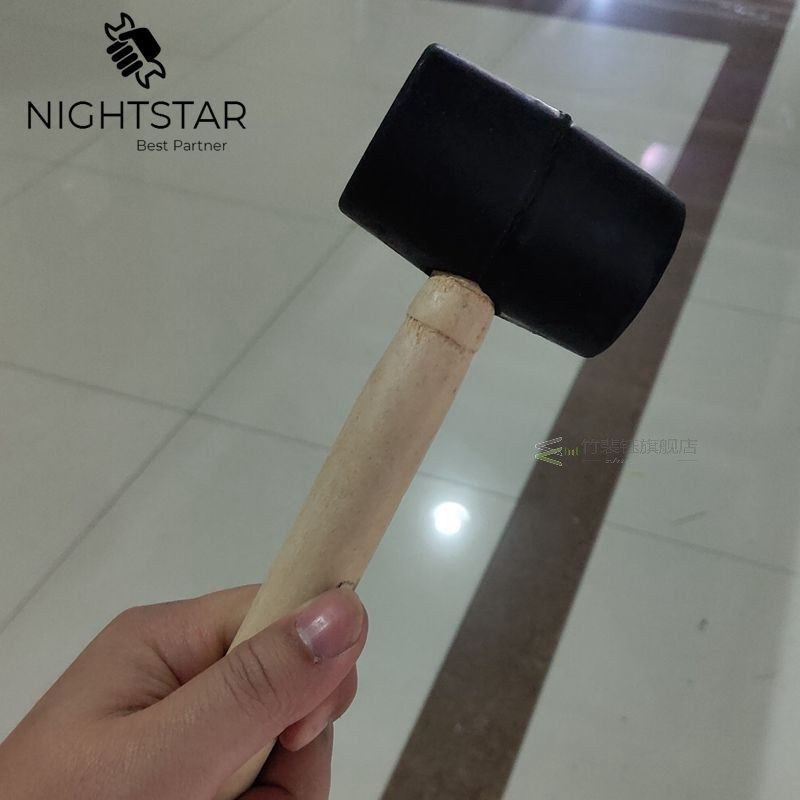 25cm Hammer Rubber Panel Beating Rubber Hammer Wood Hammer_虎窝淘