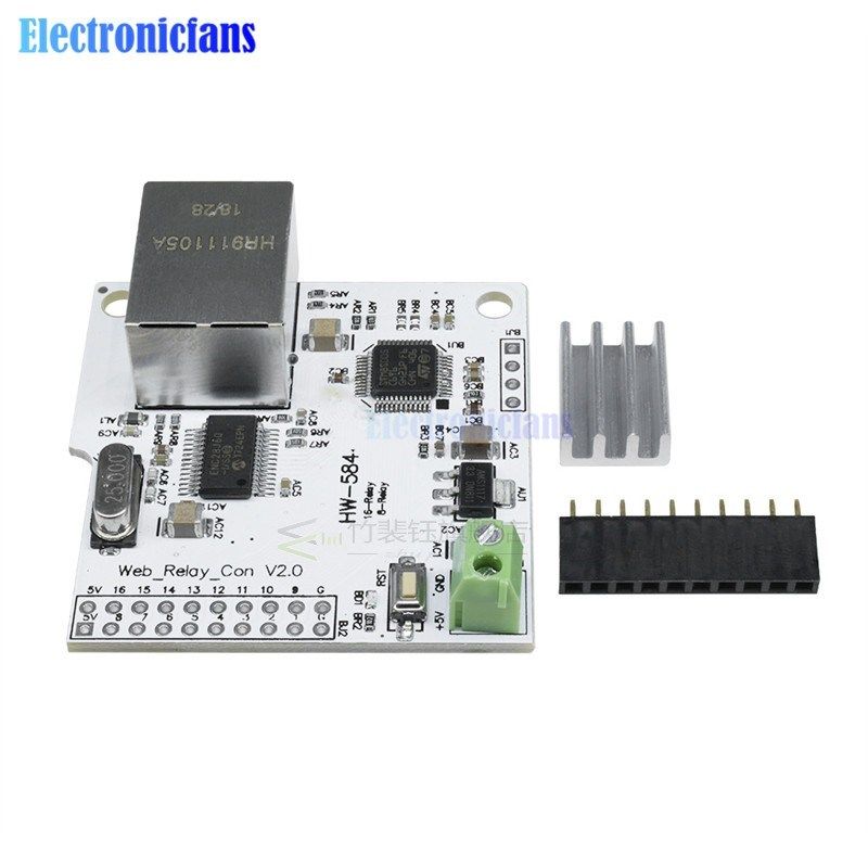 8 Channel ENC28J60 28J60 W5100 RJ45 Network Relay Control Sw_虎窝淘