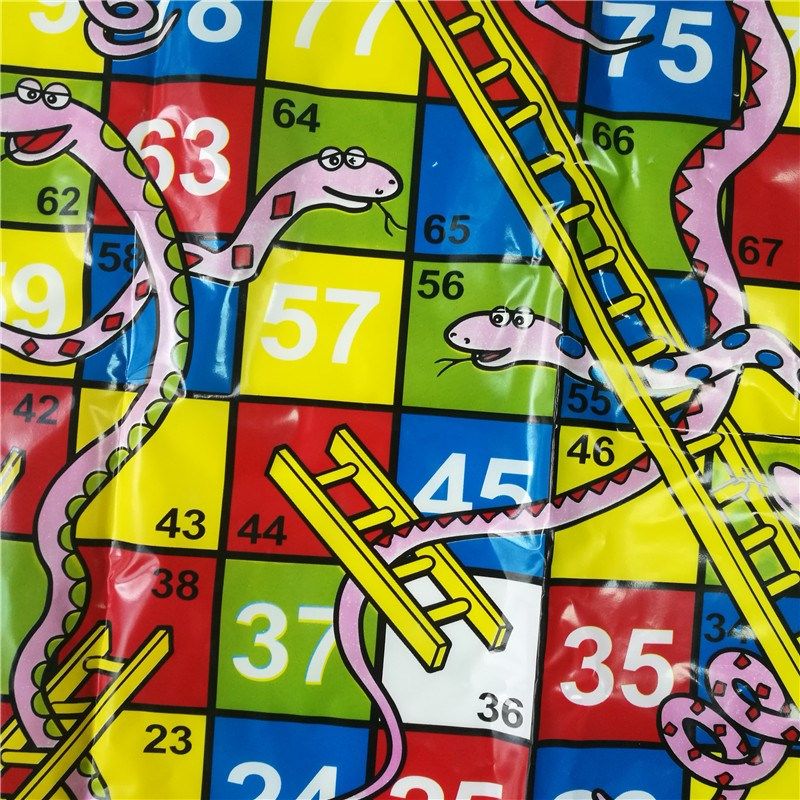 Children Snake Ladder Plastic Flight Chess Set Portable Boar_虎窝淘
