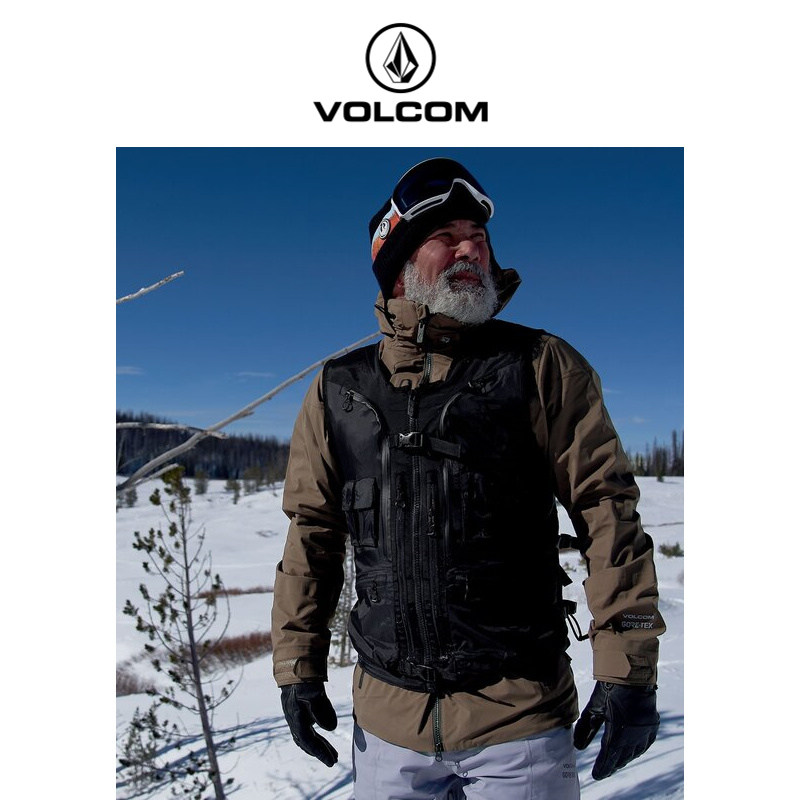 VOLCOM钻石GPT IGUCHI联名滑雪功能马甲男士SLACK VEST G0652208_虎窝淘