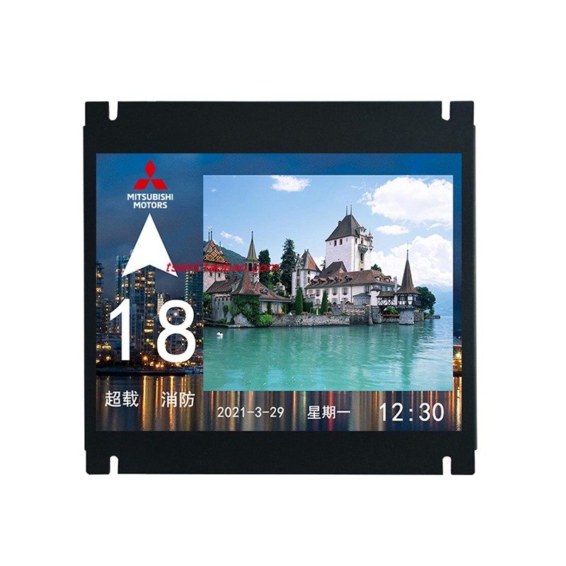三菱电梯多媒体液晶液晶显示显示屏轿厢厅图片机上海显示器件