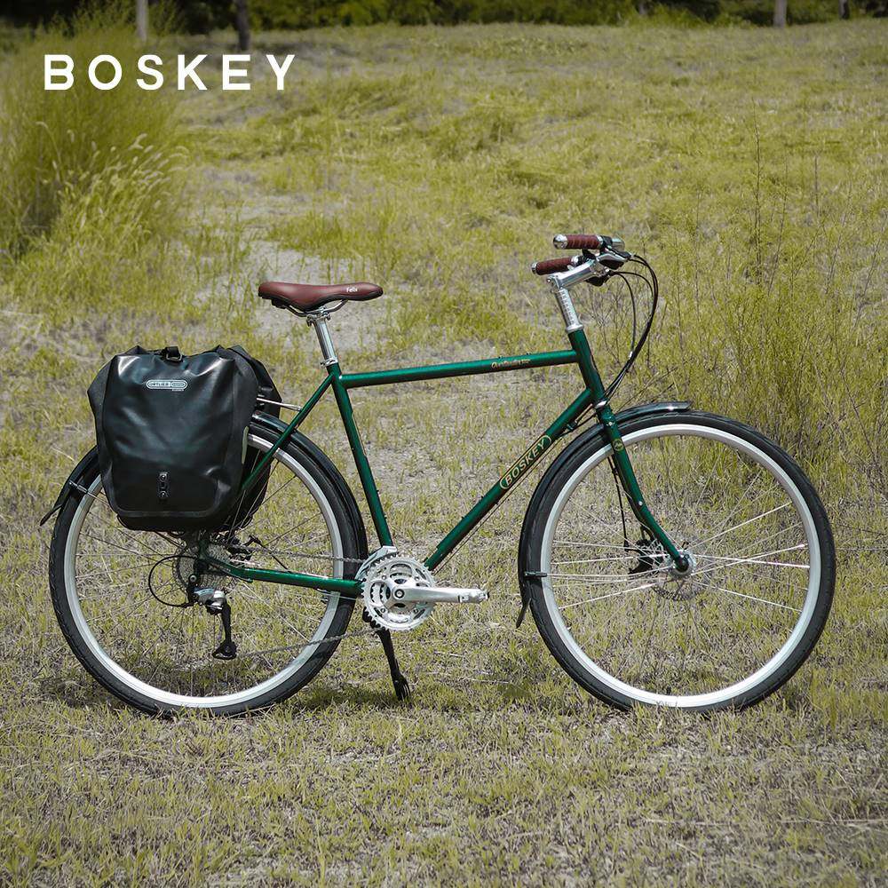 BOSKEY不死骑Overlander环球长途旅行车钢架舒适复古自行车旅行自行车