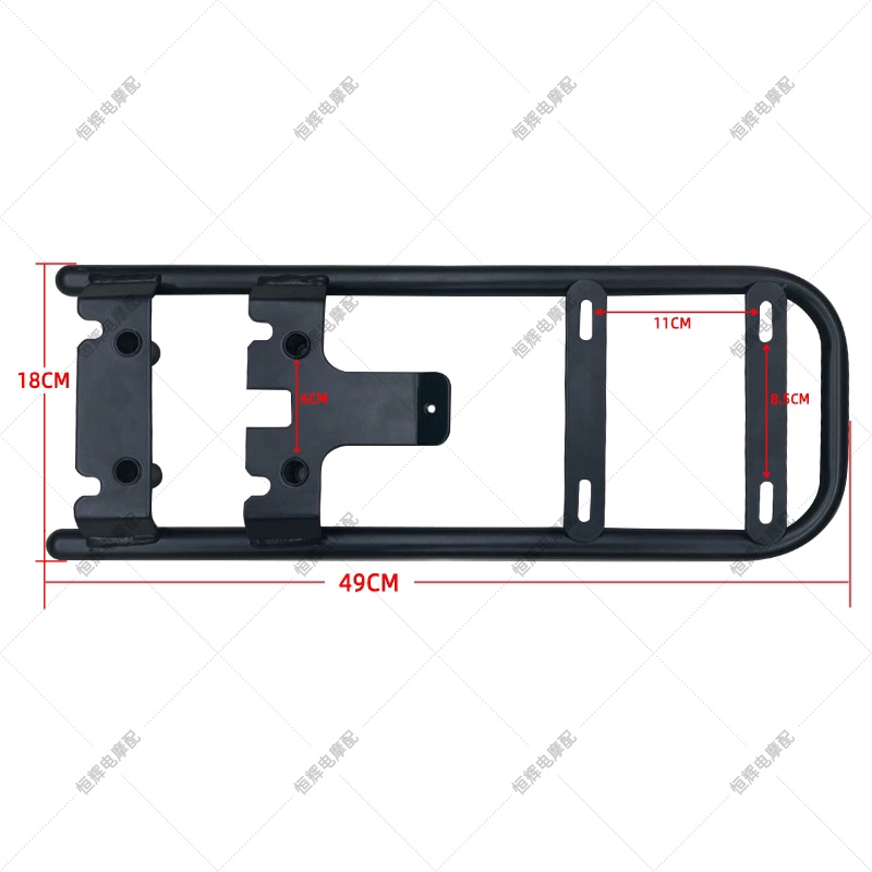 哈啰棒途电动车A80 B80 A86 D50后尾架后货架后备箱支架后尾箱架_虎窝淘