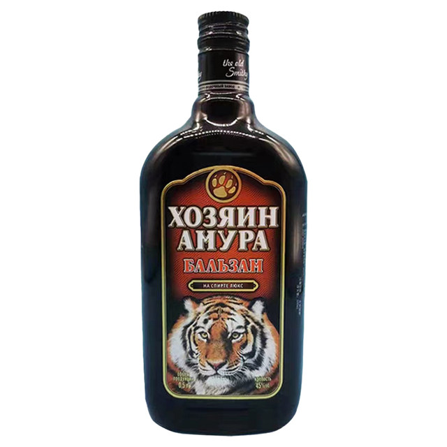 Russian tiger head wine bottled imported 45 degree health-preserving ...