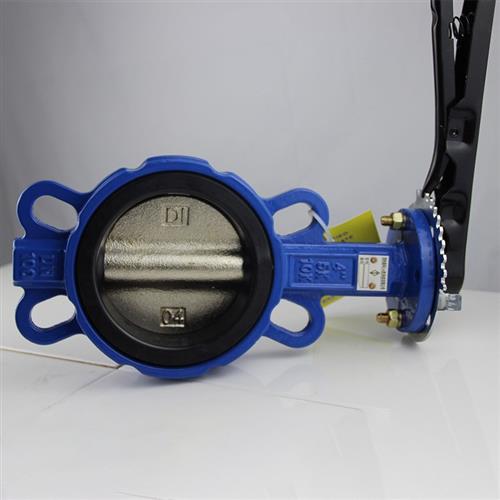 对夹式蝶阀D71X-16Q球墨铸铁304板手动中线对夹蝶阀dn65dn150_虎窝淘