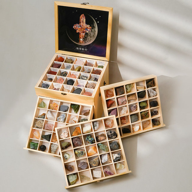 Tianye Crystals 100 kinds of earth past ore set Crystal stone mineral ...