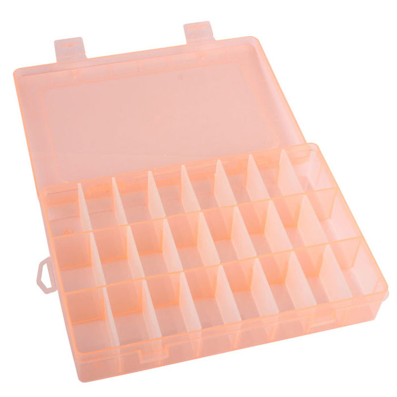 Undefined Adjustable 24 Compartment Plastic Storage Box_虎窝淘