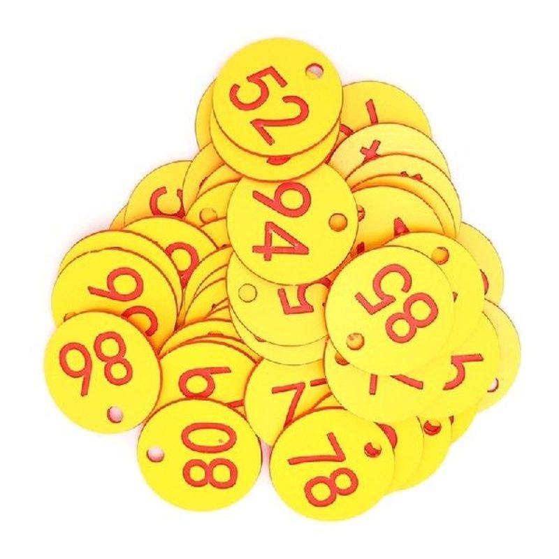 100PCS Labeling Number Tags Numbered Tag Single Side_虎窝淘