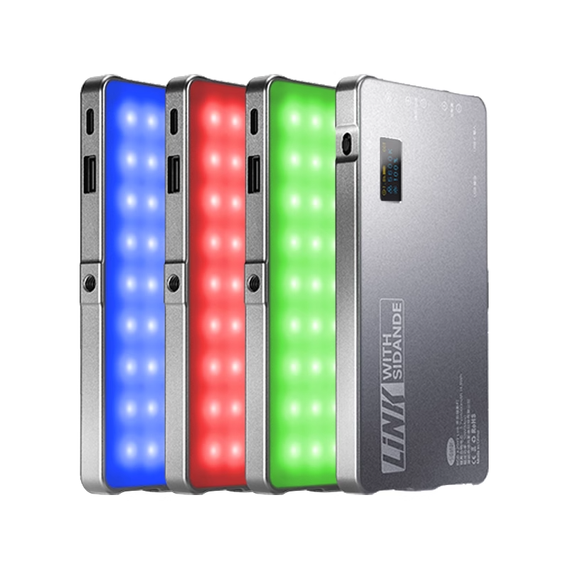 斯丹德x2049补光灯便携式全彩rgb摄影灯led桌面平板灯彩色拍照发丝灯摄像口袋摄影外拍户外探店_虎窝淘