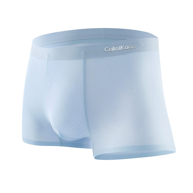 CalmlKaon men's ice silk underwear four corners 2024 new summer ultra ...