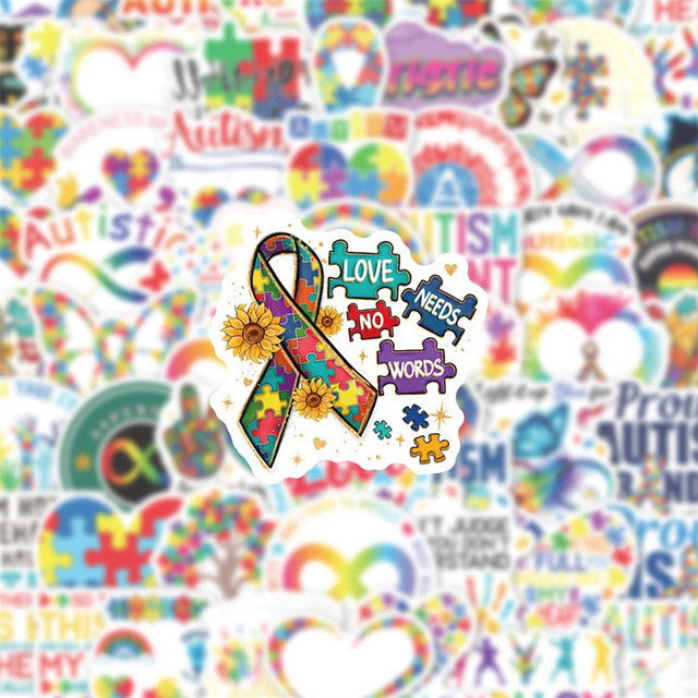 60 photos caring for autistic children graffiti charity English ...