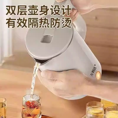 HZ-万利达家用不锈钢2.3L烧水壶小家电自动断电双层电热水壶